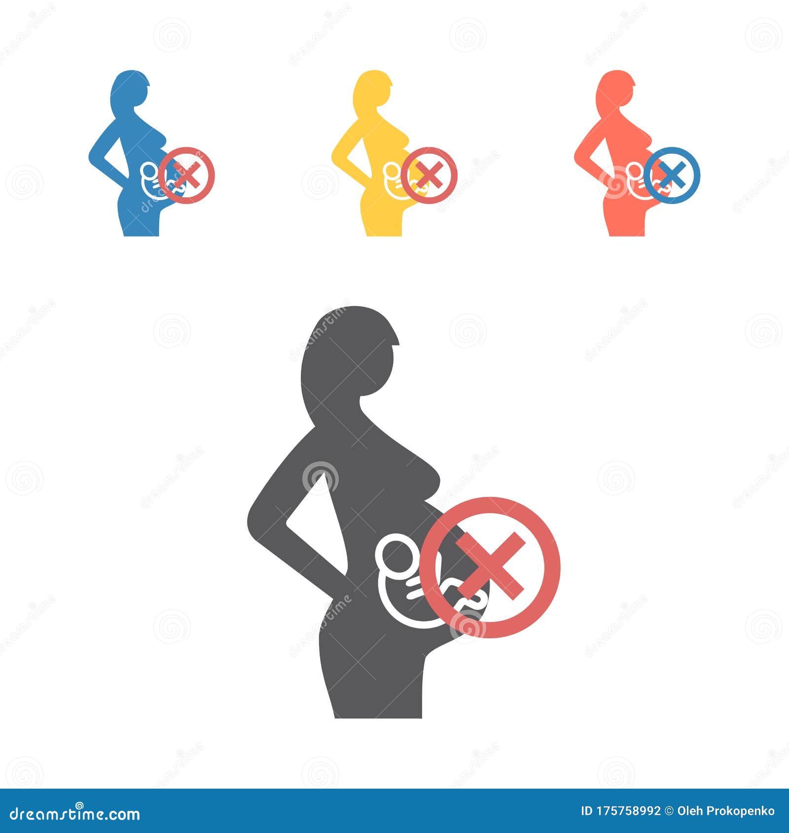 Abortion Icon. Vector Signs for Web Graphics. Stock Vector ...