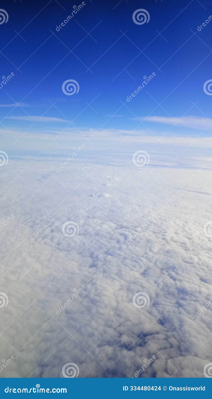Above the Clouds Arial View from 27,000 Feet Stock Photo - Image of ...