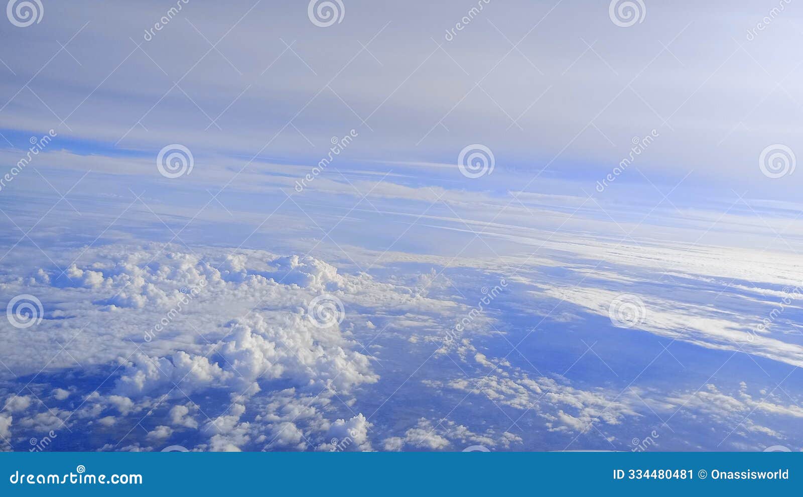 Above the Clouds Arial View from 27,000 Feet Stock Image - Image of ...