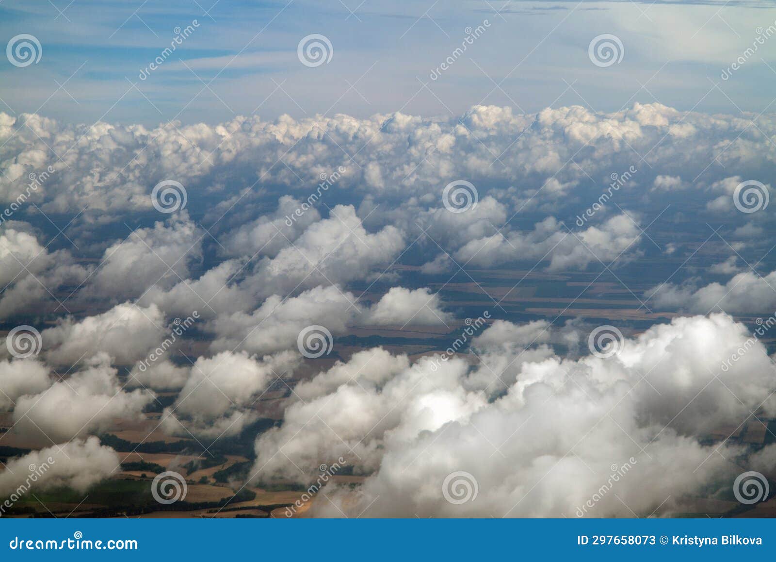 Above the Clouds, View Above Clouds from Airplane Window, by Airplane ...