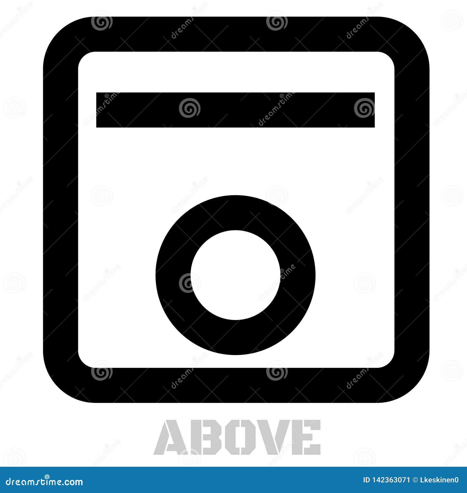 Above Concept Icon on White Stock Vector - Illustration of graphic ...