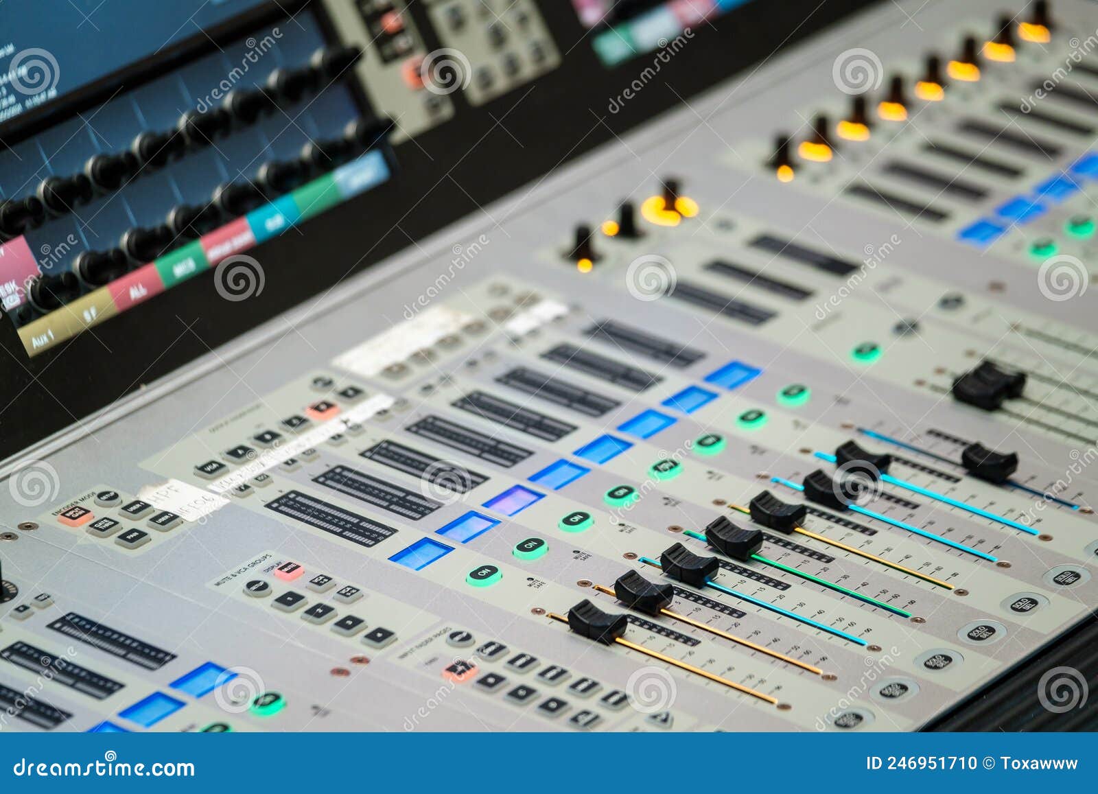 Control Panel in Telecommunication Center Stock Photo - Image of ...