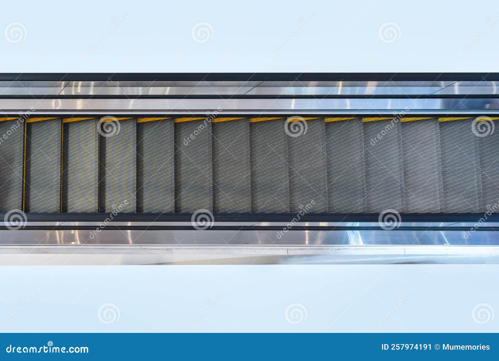 Above of Electrical Modern Escalator Single Way Stock Image - Image of ...