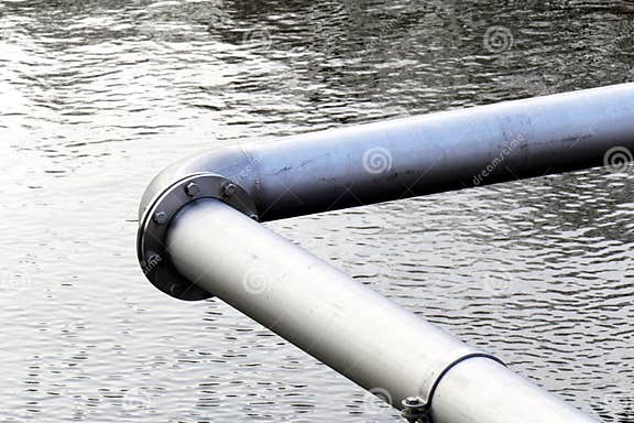 Above-ground Pipe Connection Stock Photo - Image of pipe, flow: 94709350