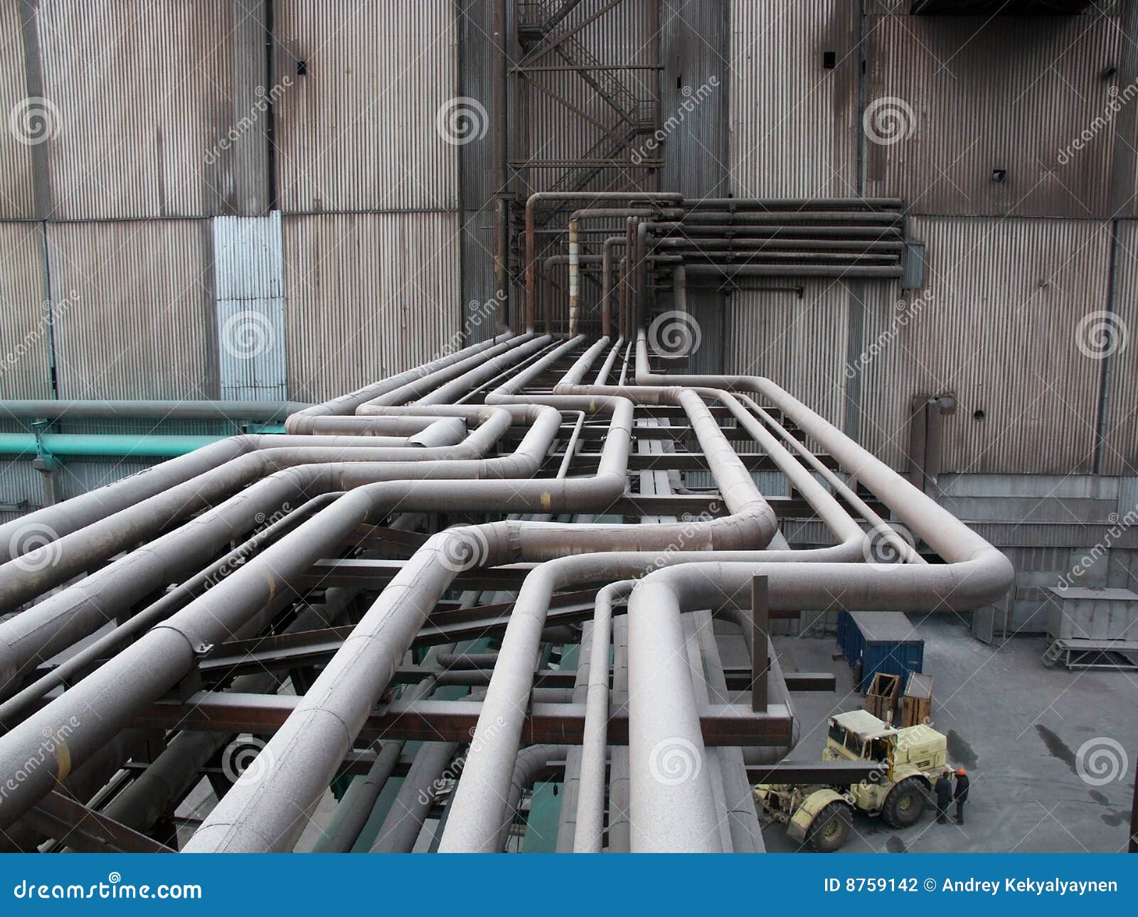 The Ground Pipeline Of The City Heating Main Of The Main Heating ...