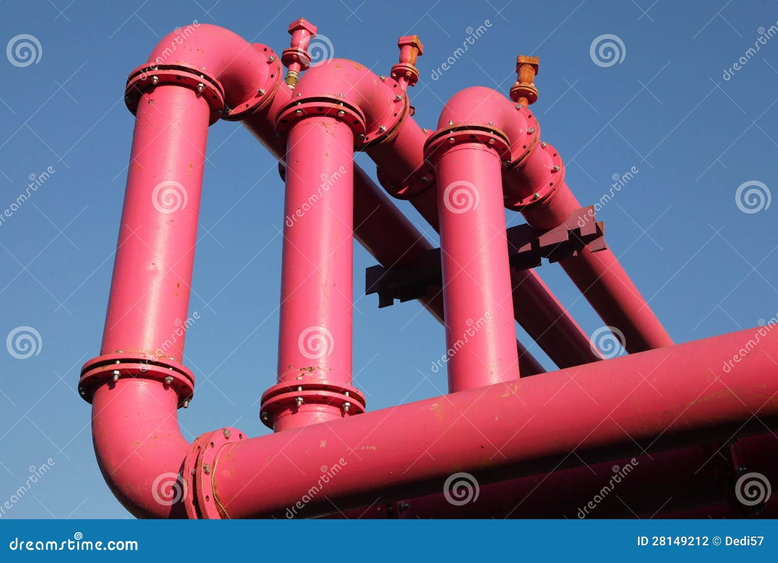 Above ground pipelines stock photo. Image of water, outdoor - 28149212