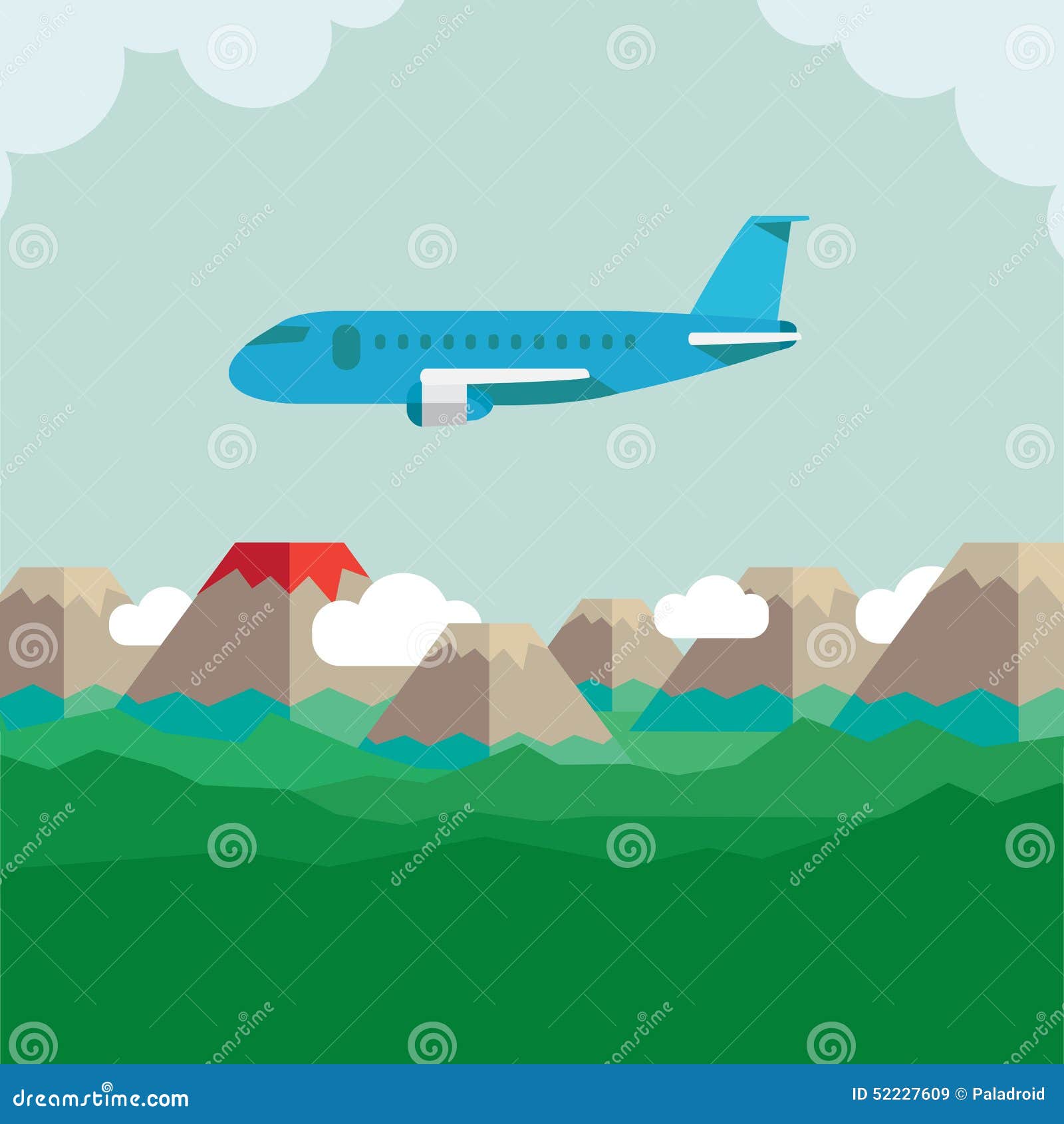 Above the ground plane stock vector. Illustration of cargo - 52227609