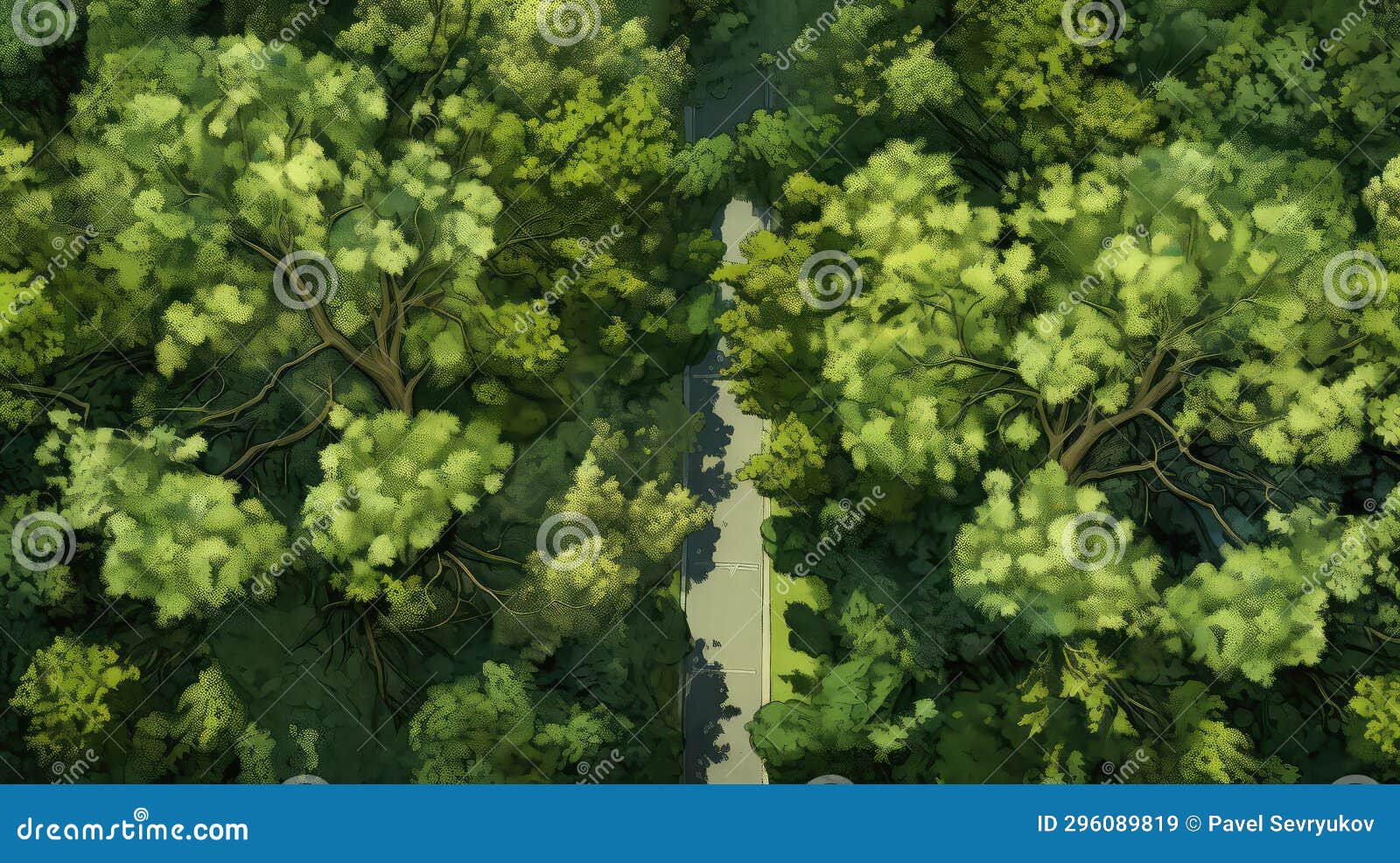 Above Overhead Tree Border Top View Stock Image - Image of beauty ...
