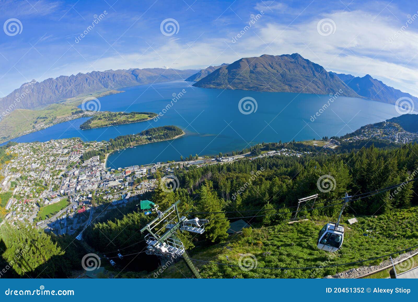 Above Queenstown stock photo. Image of remarkables, cityscape - 20451352