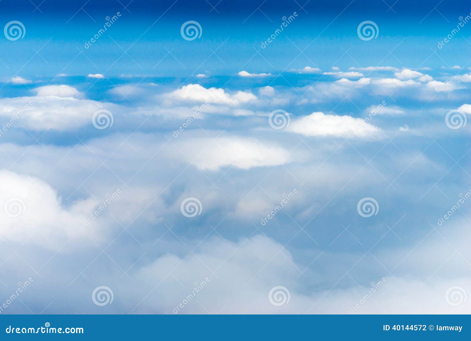 Above the Sky, View from Airplane, Horizontal Shot Stock Photo - Image ...