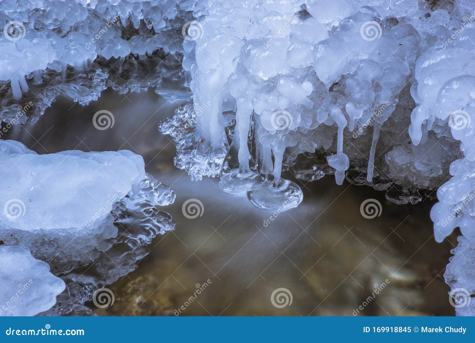 Icicle in the Mountain Stream Stock Image - Image of landscape, frost ... Icicle in the Mountain Stream Stock Image - Image of landscape, frost ...