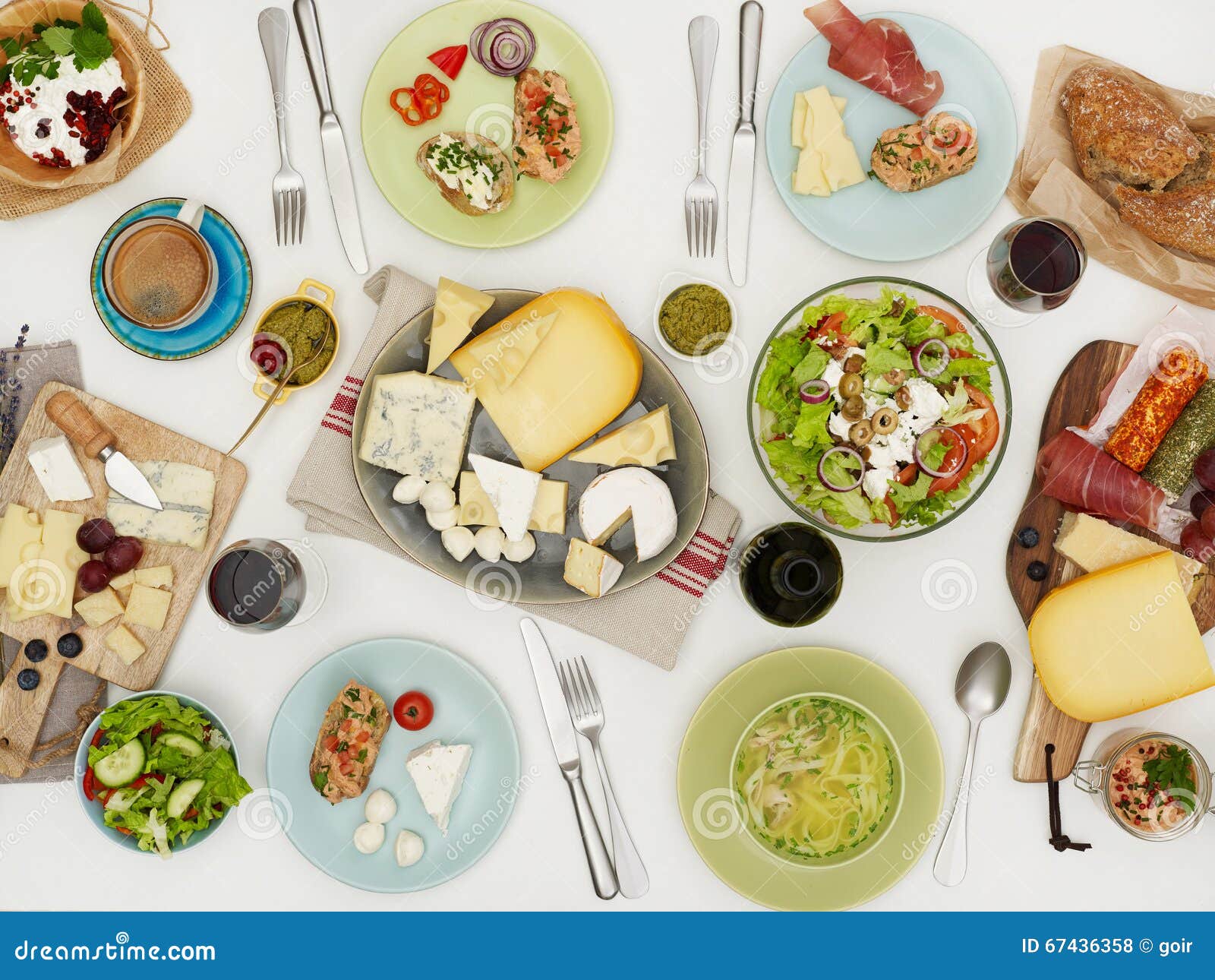 Above the table of dishes stock photo. Image of satisfaction - 67436358