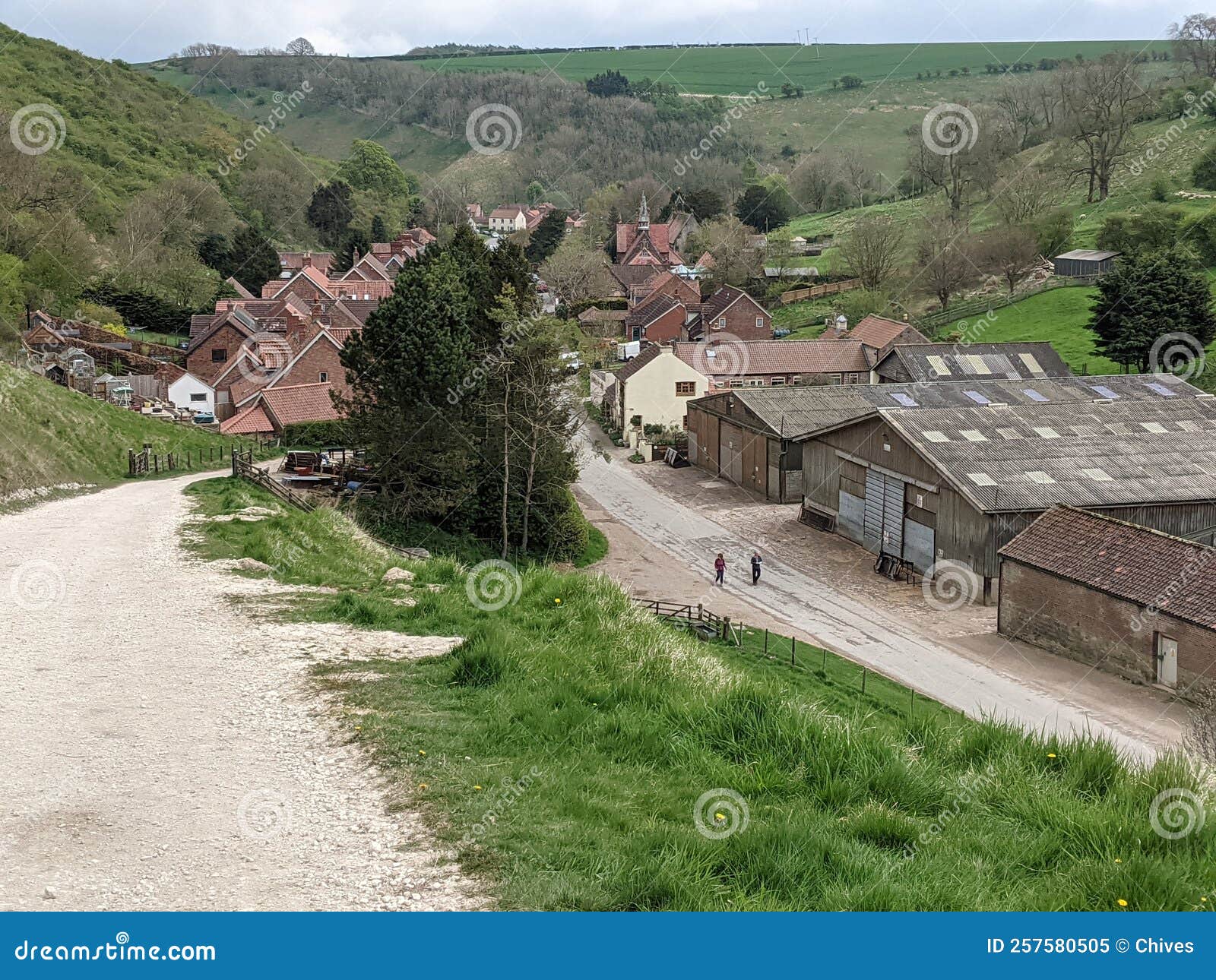 Above Thixendale Yorkshire Wolds Editorial Image - Image of tree ...