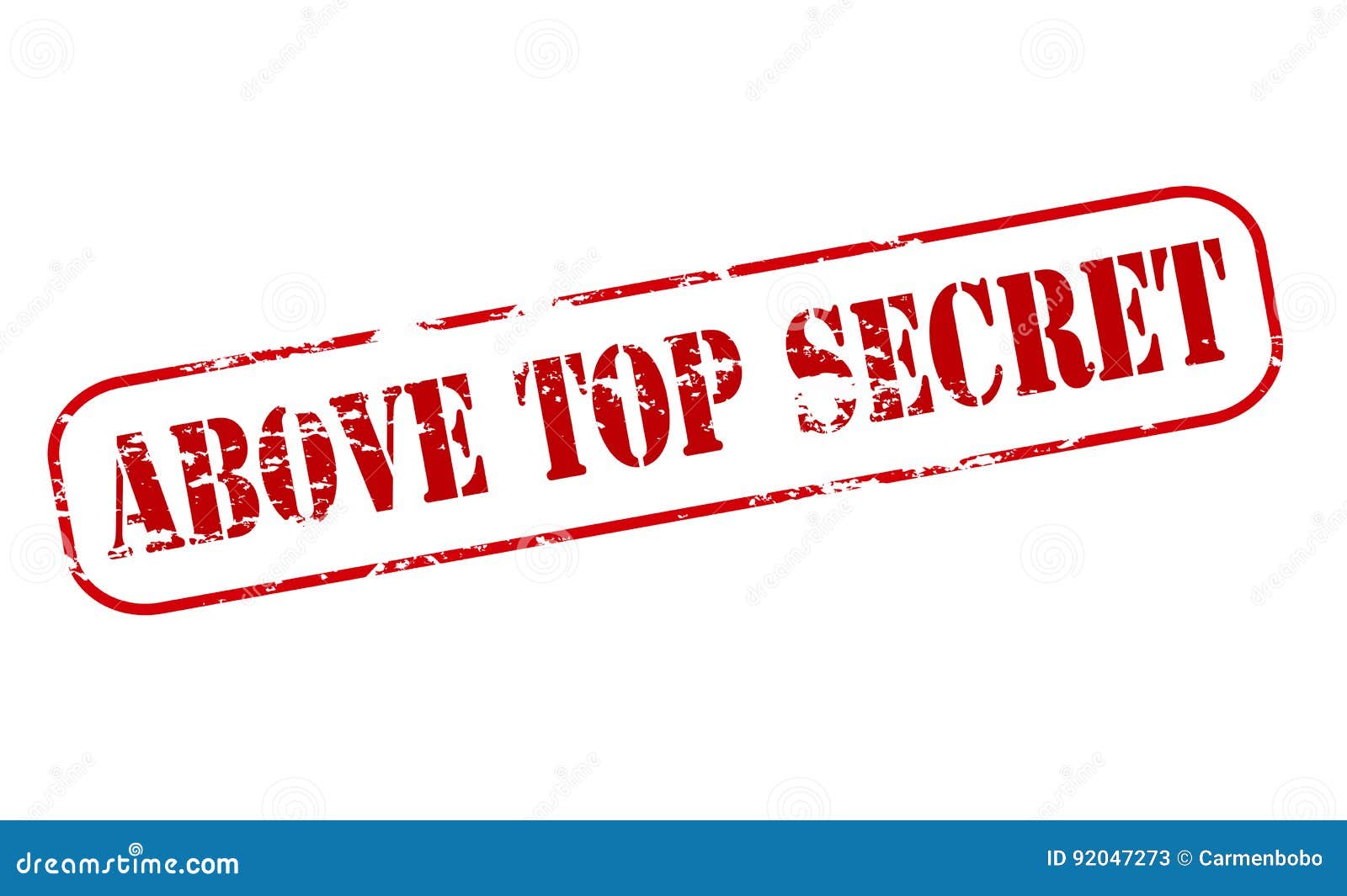Above top secret stock illustration. Illustration of sign - 92047273