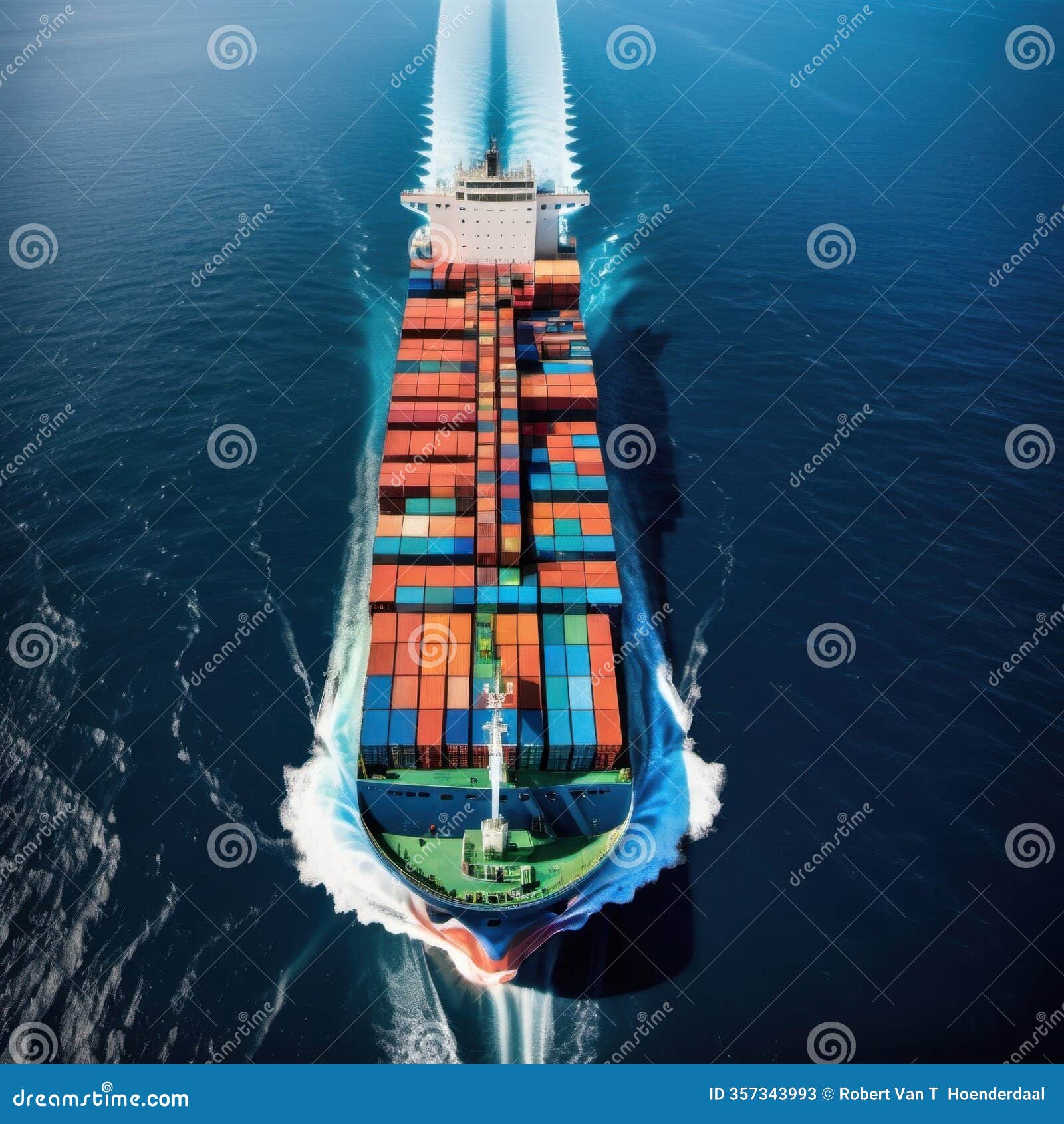 Above View of a Cargo Ship at 26-1-2025 Stock Illustration ...