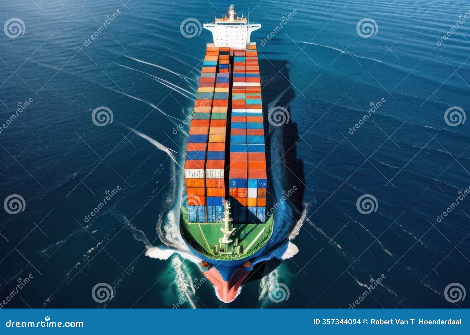 Above View of a Cargo Ship at 26-1-2025 Stock Illustration ...