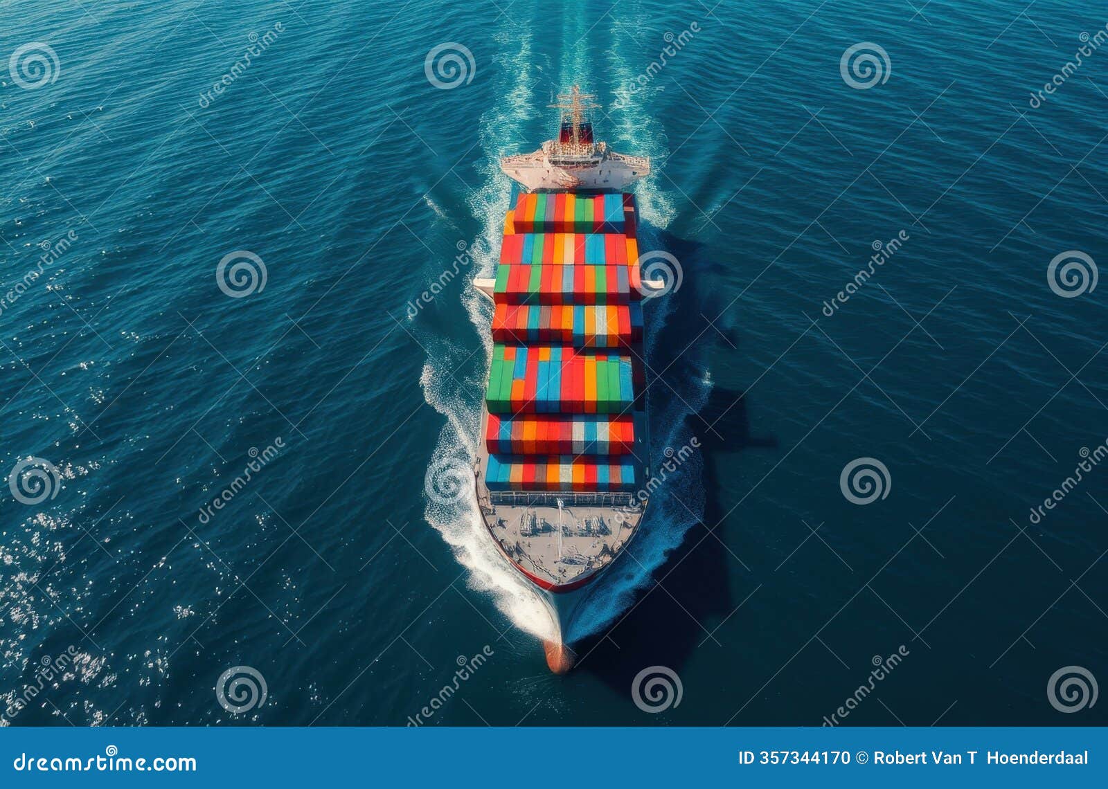 Above View of a Cargo Ship at 26-1-2025 Stock Illustration ...