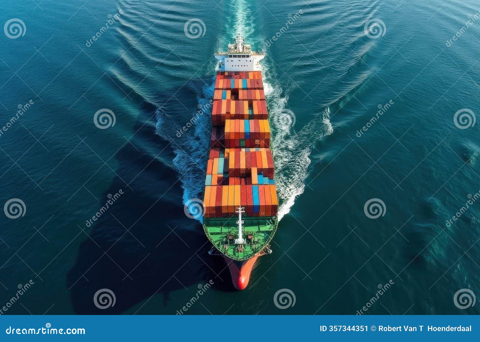 Above View of a Cargo Ship at 26-1-2025 Stock Illustration ...