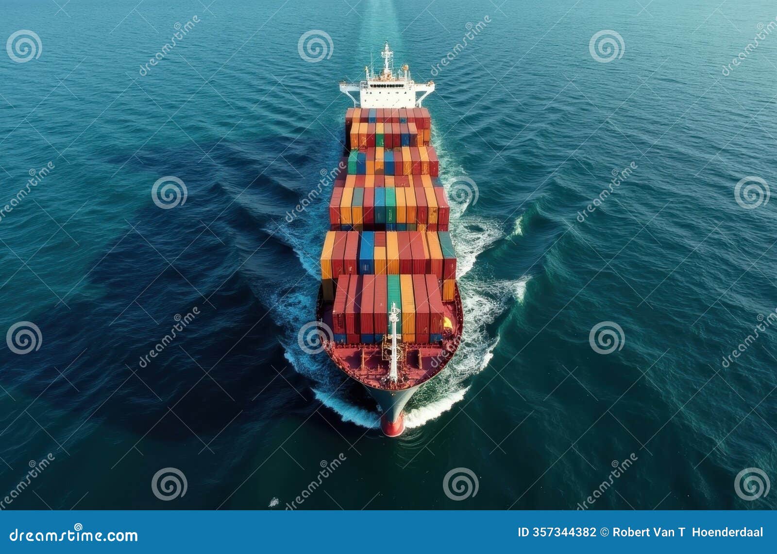 Above View of a Cargo Ship at 26-1-2025 Stock Illustration ...