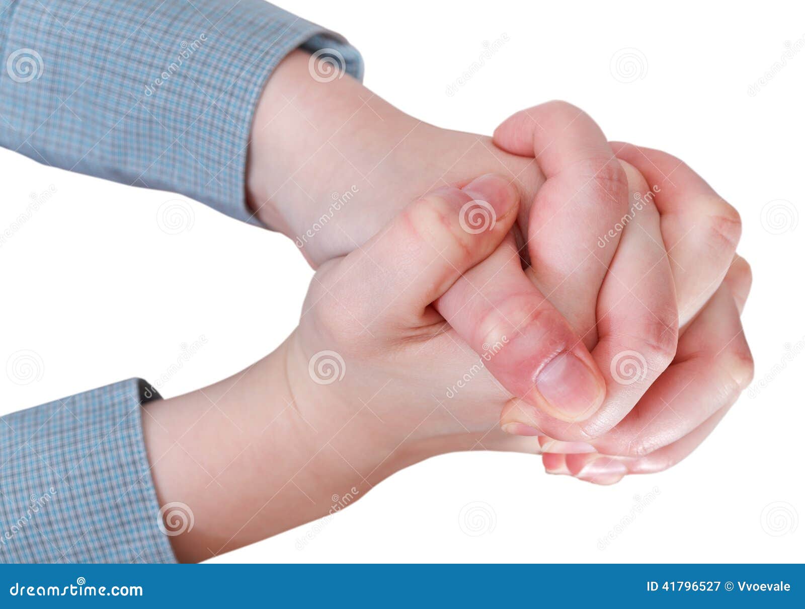 Above View of Clenched Hands - Hand Gesture Stock Image - Image of ...