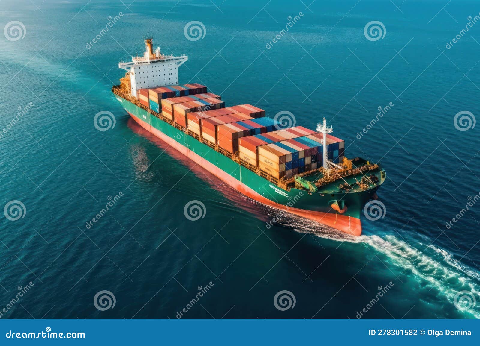 From Above, Shipping Container Port Terminal Presents A Mesmerizing ...