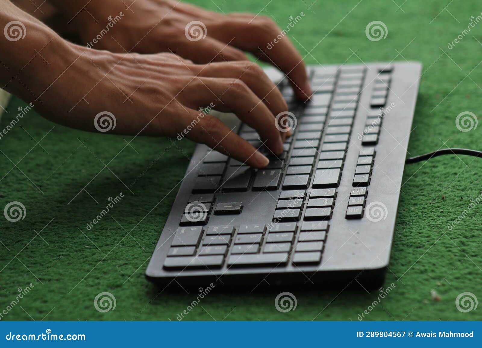 Hands over keyboard stock image. Image of workplace - 289804567