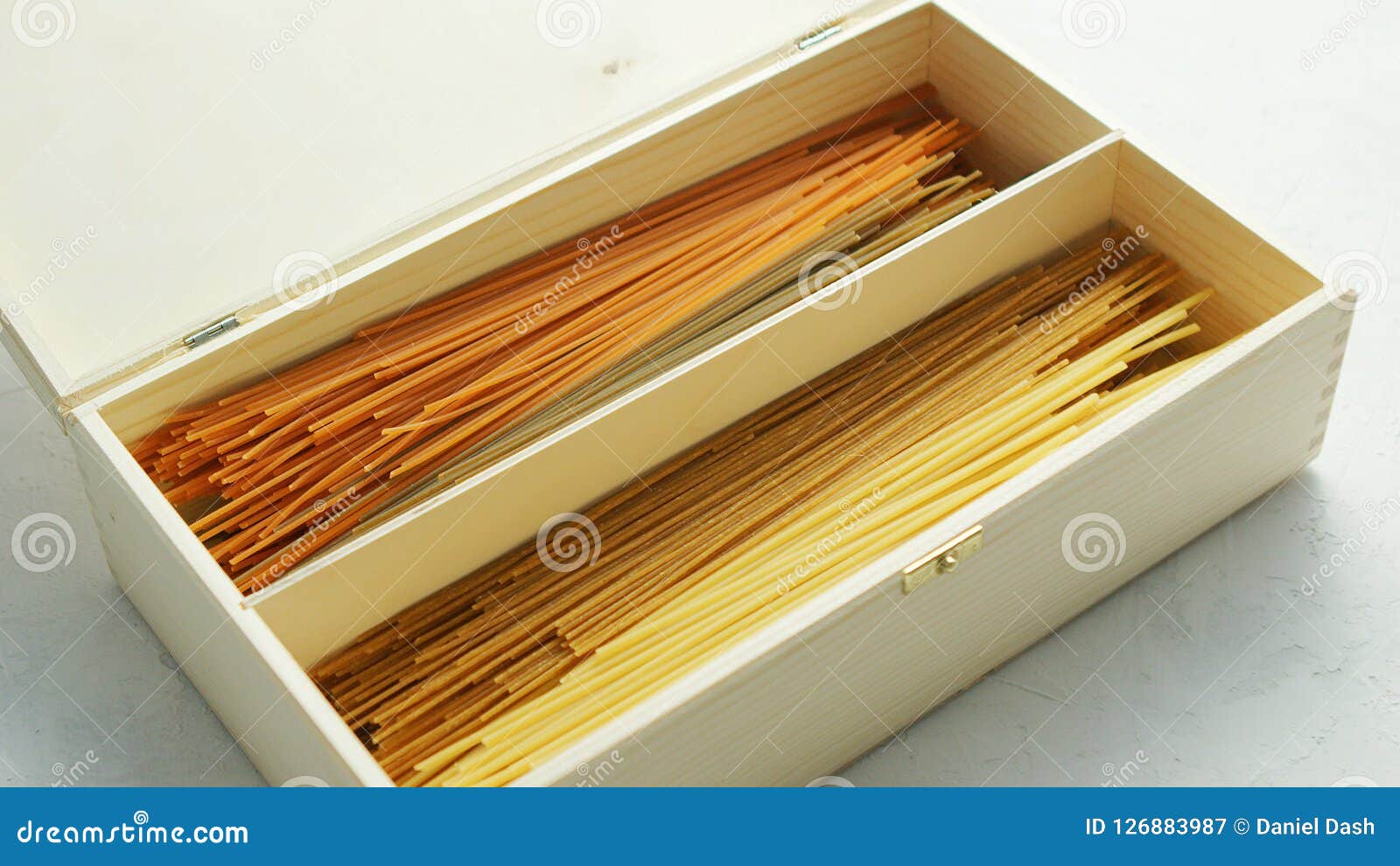 Raw Spaghetti Placed in Box Stock Image - Image of separated, macaroni ...