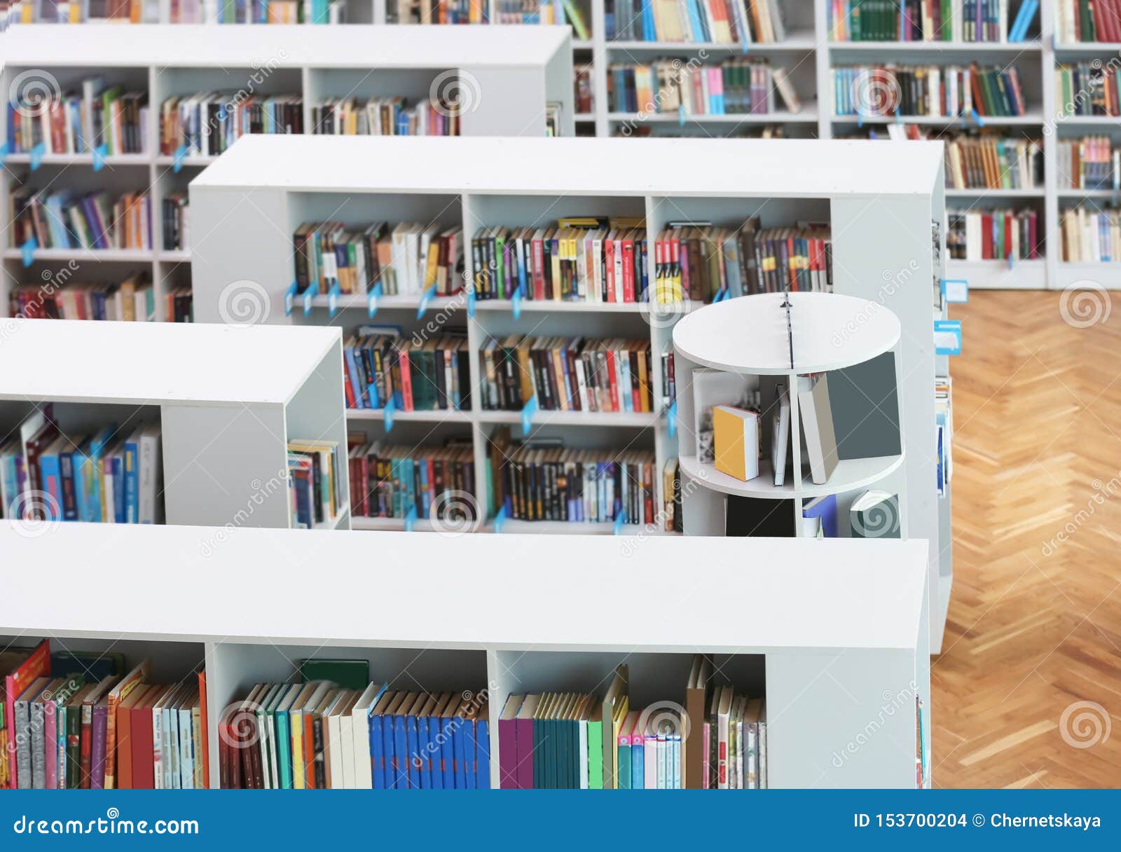 Above View of Shelving Units with Books Stock Photo - Image of ...