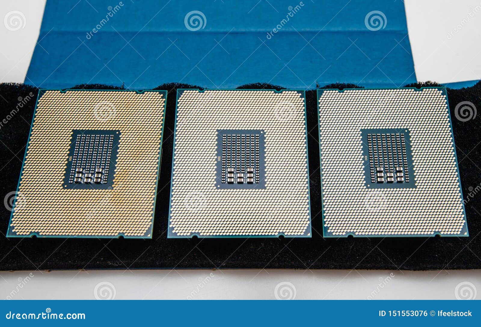 Three New Powerful CPU Intel Xeon Workstation Stock Photo - Image of ...