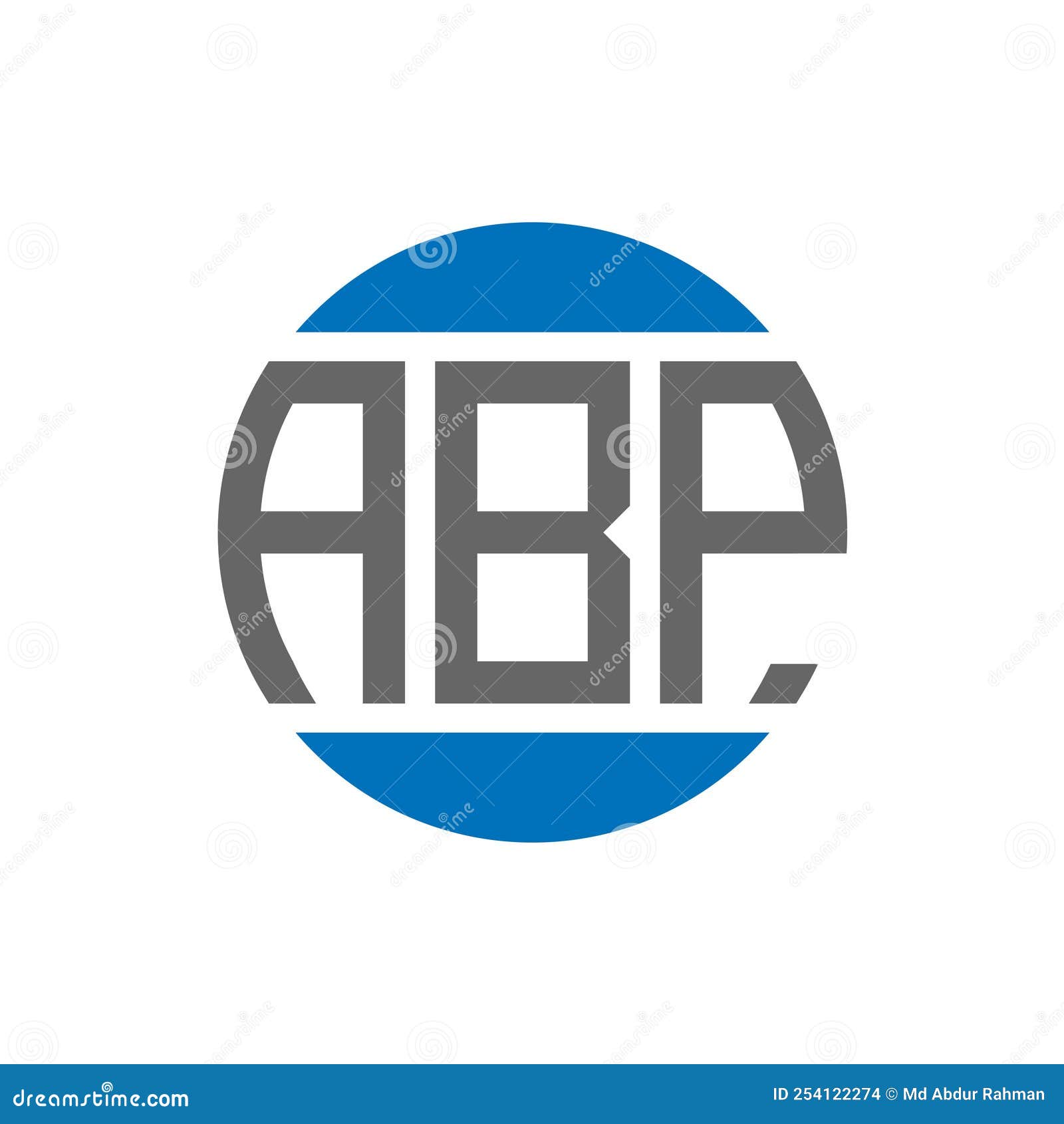 ABP Letter Logo Design on White Background. ABP Creative Initials ...