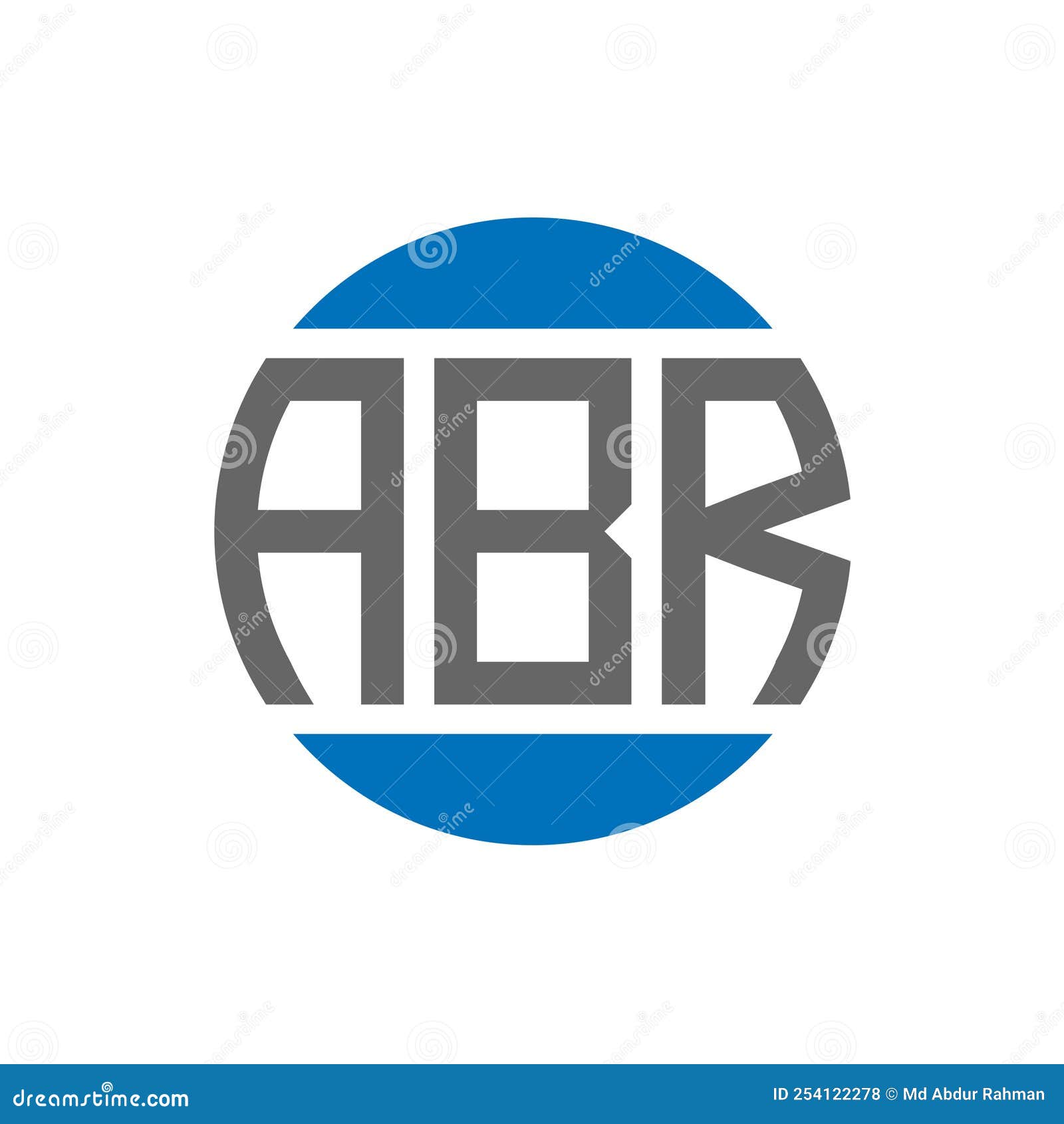 ABR Letter Logo Design On White Background. ABR Creative Initials ...