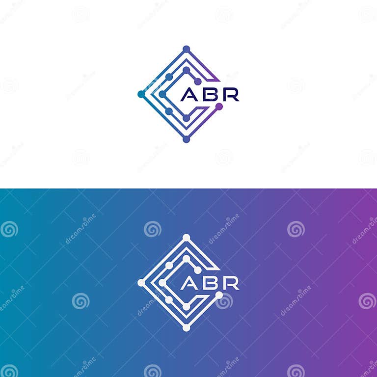 Abr Tech Initial Logo Design Icon for Technology, Digital, Tech ...