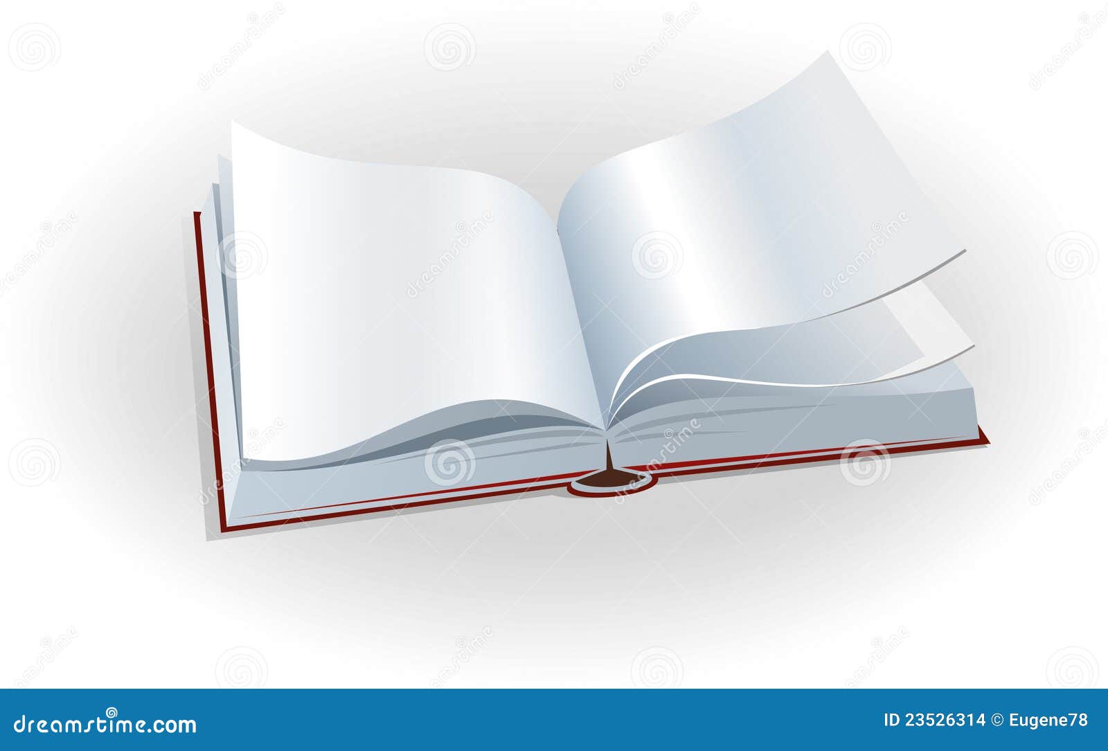 Abra el libro ilustración del vector. Ilustración de papel - 23526314