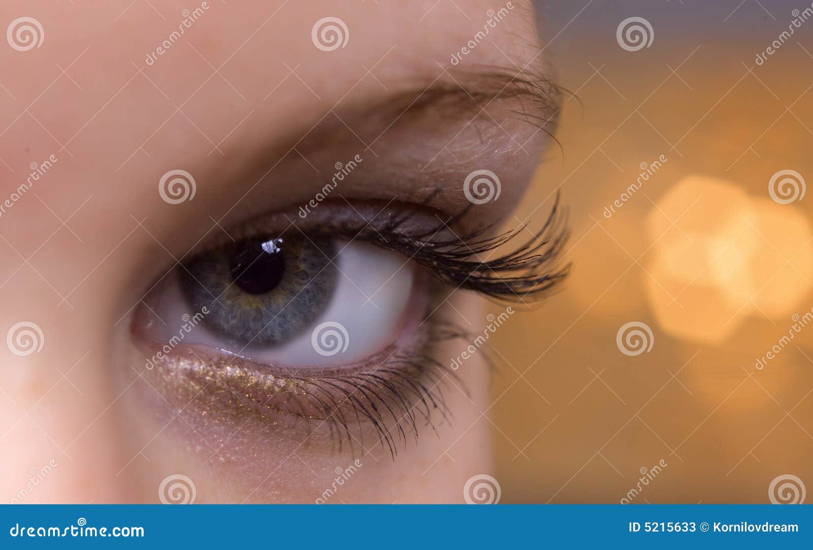 Abra el ojo imagen de archivo. Imagen de humanos, cejas - 5215633