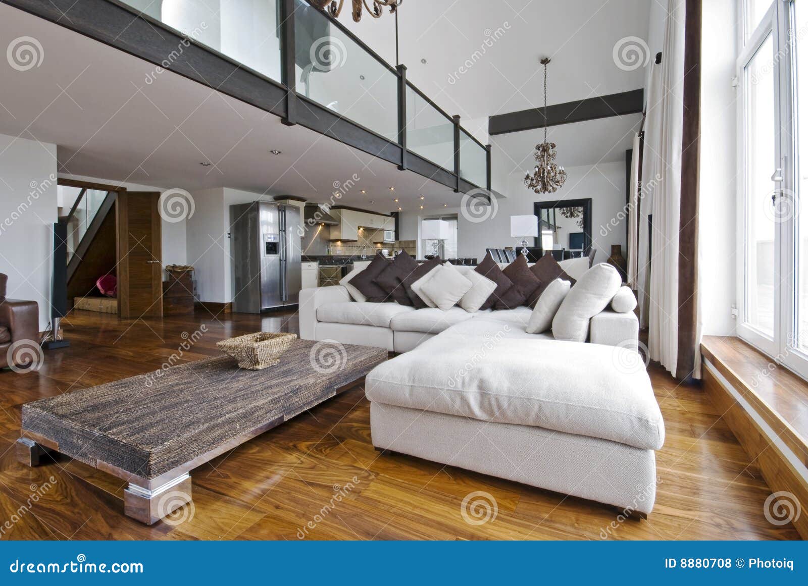 Abra La Sala De Estar Del Plan Foto de archivo - Imagen de muebles ...