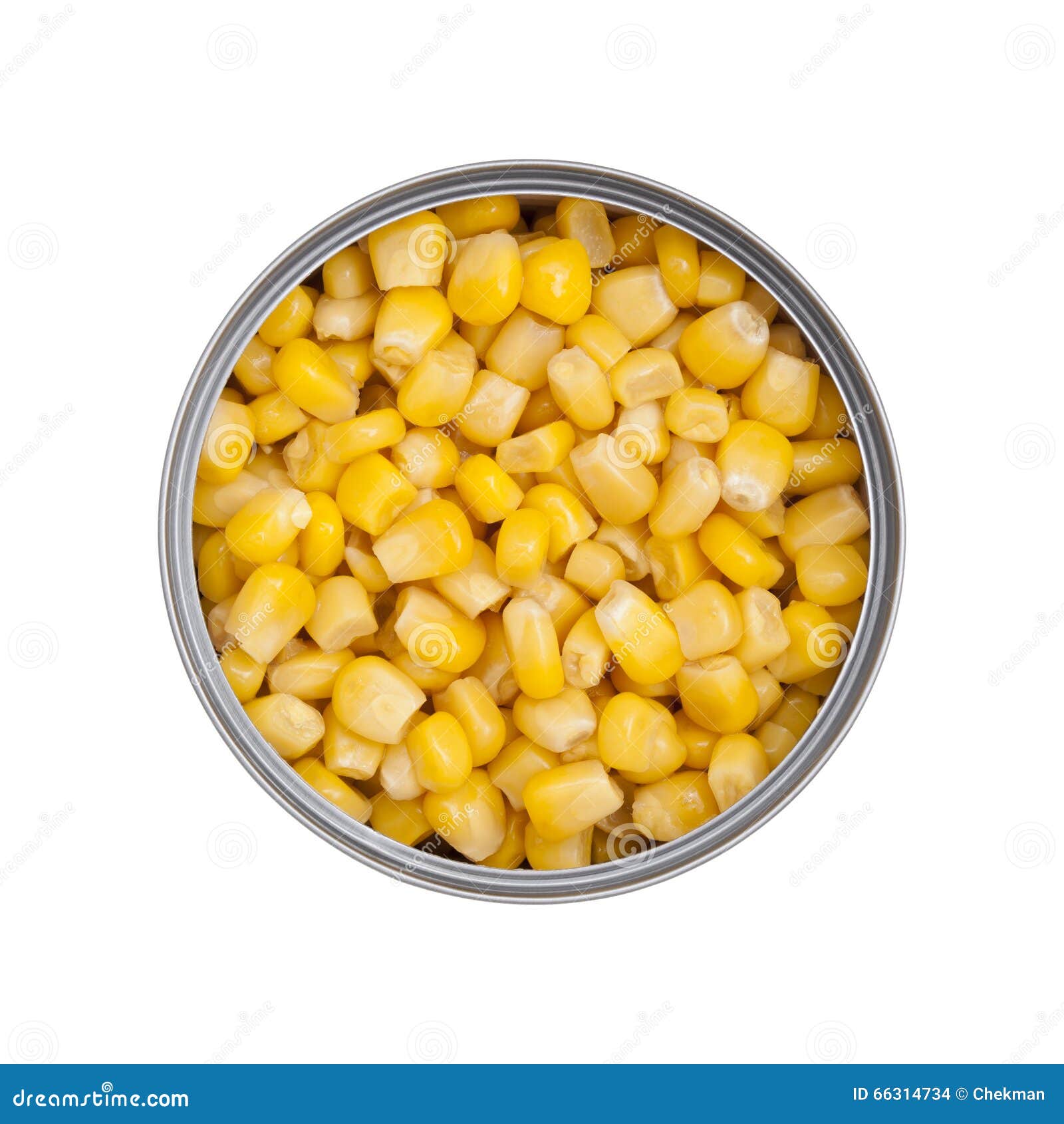 Abra a Lata De Lata Do Milho, Isolada Foto de Stock - Imagem de gosto ...