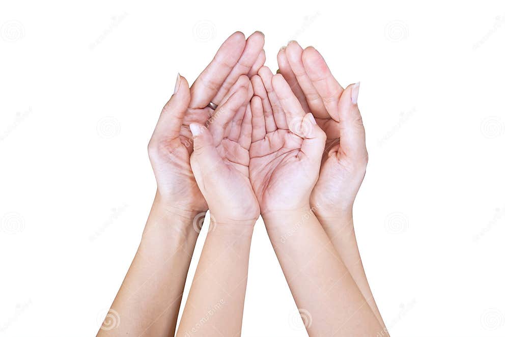 Abra a Mão Da Matriz E Da Criança Imagem de Stock - Imagem de fundo ...