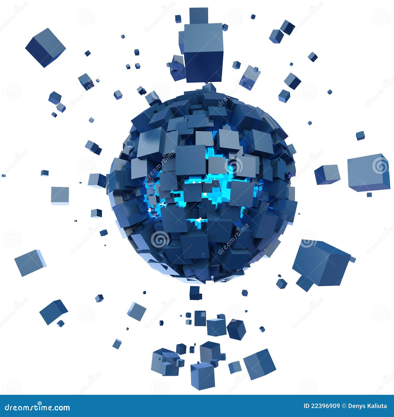 Abraction sphere stock illustration. Illustration of digital - 22396909