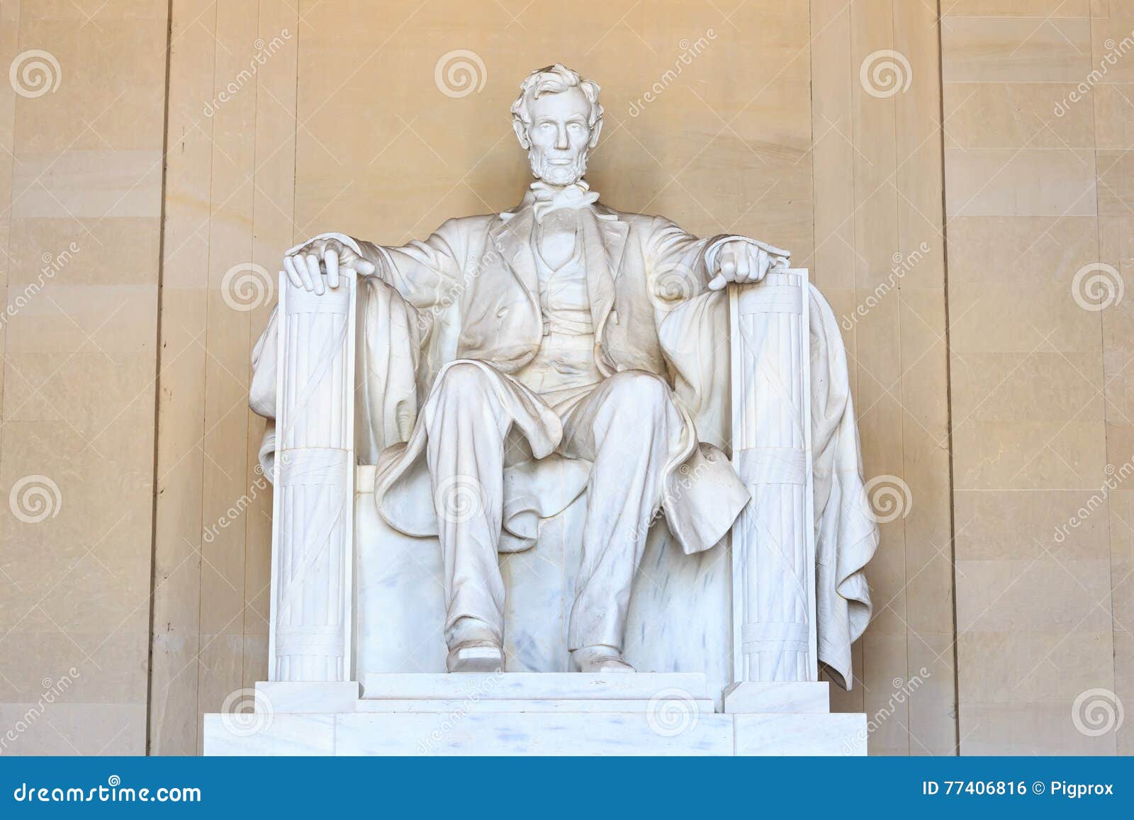 Abraham Lincoln Monument in Washington Editorial Photo - Image of south ...