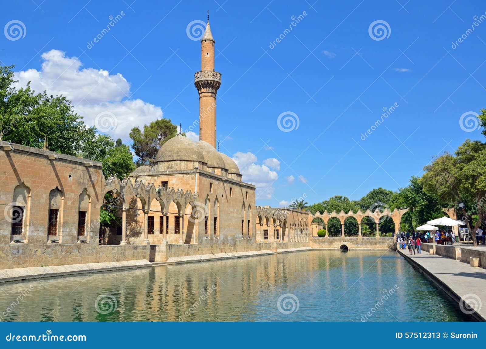 Abraham s Pool stock image. Image of pool, scene, turkey - 57512313