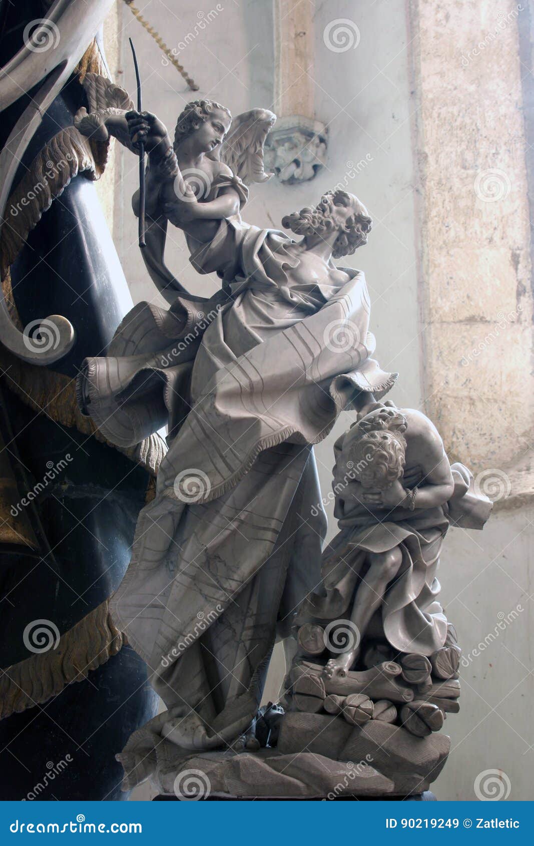 Abraham Sacrificing Isaac, Altar Of The Holy Cross In Zagreb Cathedral ...