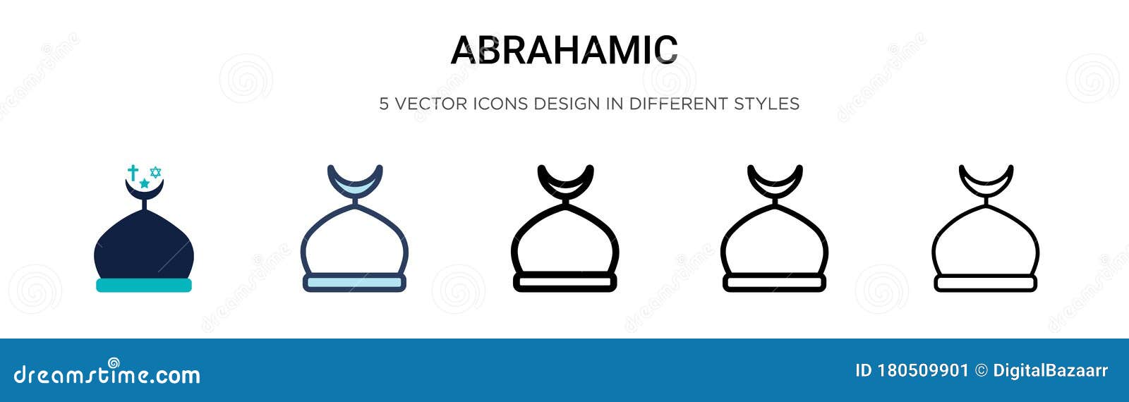 Abrahamic Icon. Trendy Modern Flat Linear Vector Abrahamic Icon ...