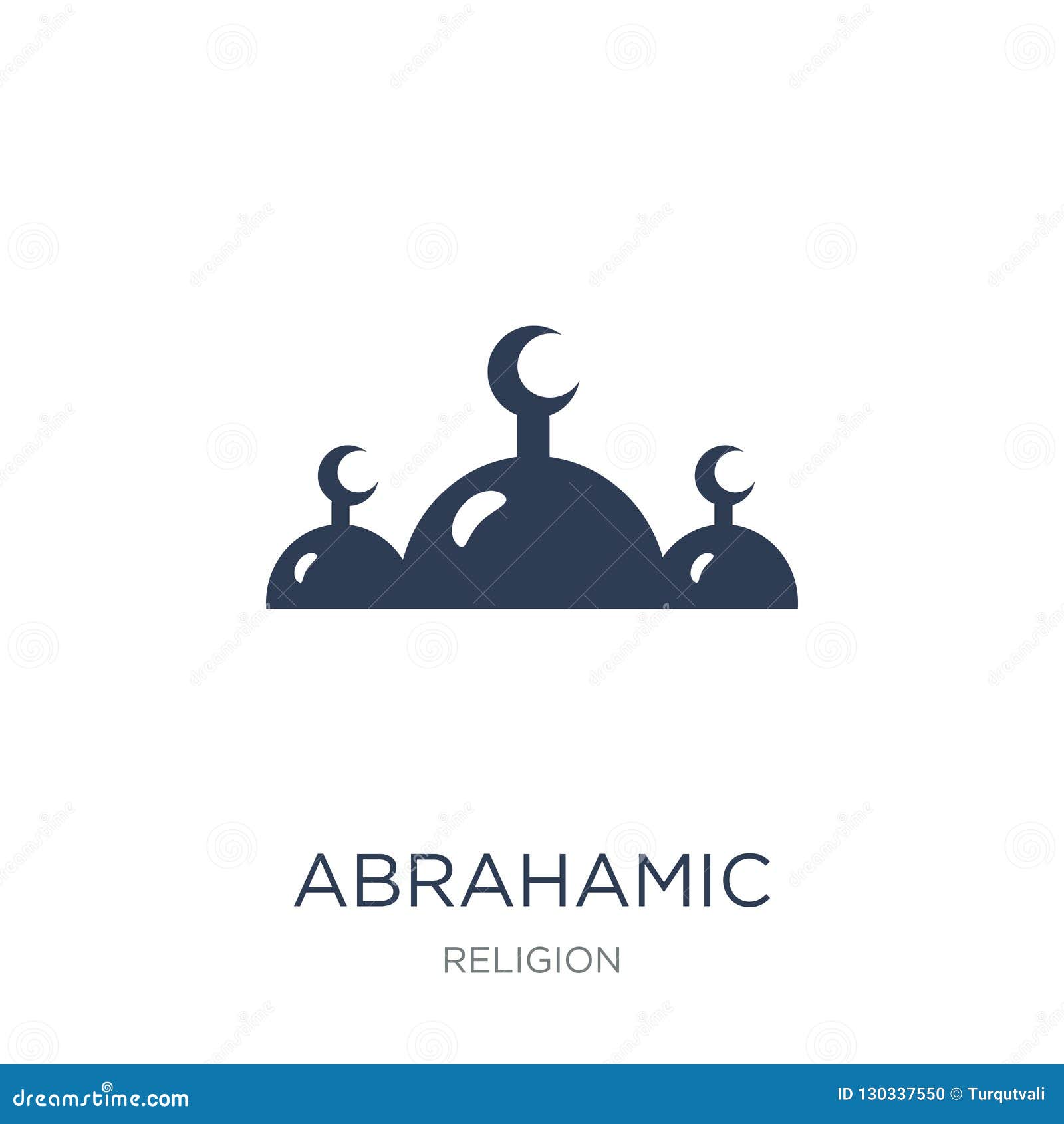 Abrahamic Icon. Trendy Flat Vector Abrahamic Icon on White Background ...