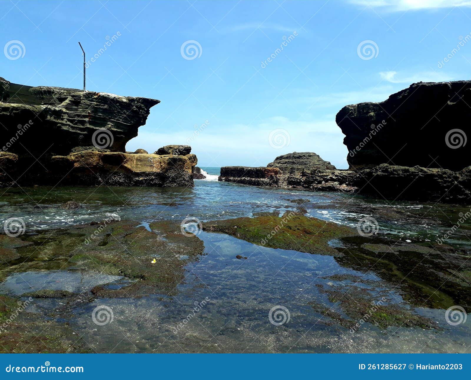 Some of the Rocks on the Beach are Hard and Have Been Abrasive Stock ...