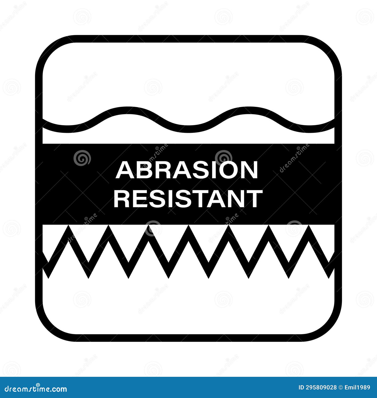 Abrasion Resistant Icon Symbol Simple Design. Stock Illustration ...