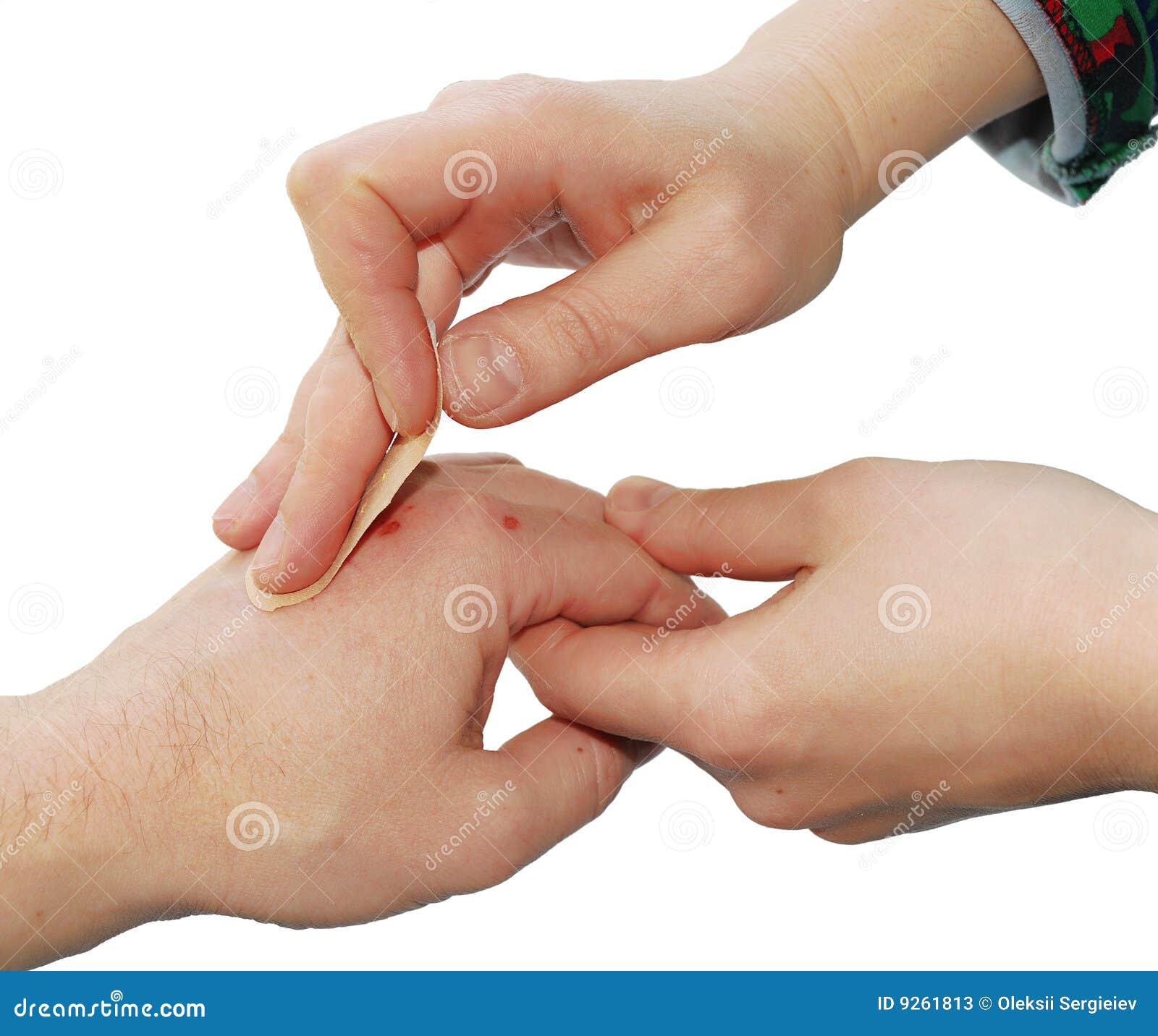 Abrasional male hand stock image. Image of adhesive, laceration - 9261813