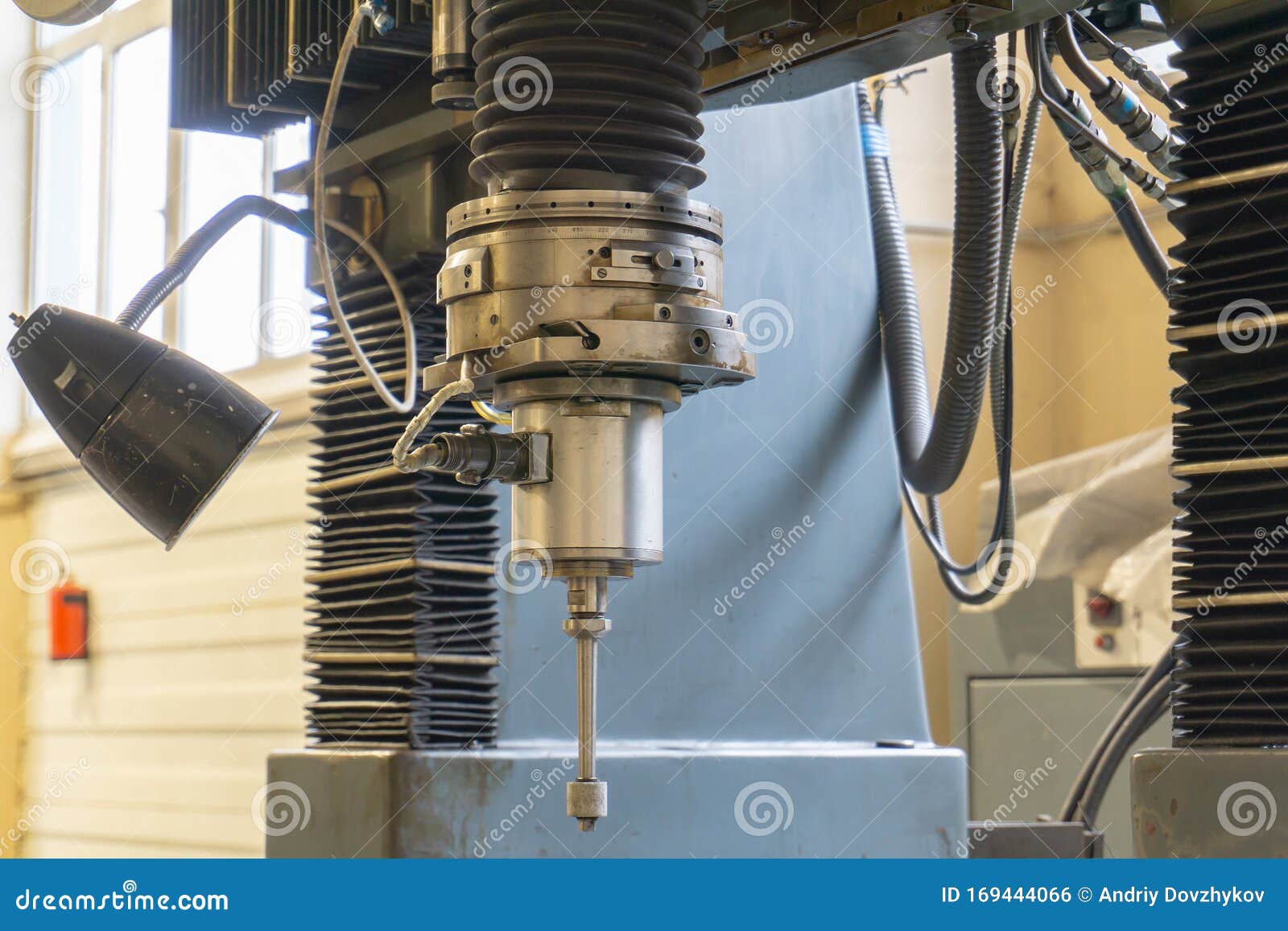 Abrasive Grinding Wheel on the Spindle Frame of a Circular Grinding ...
