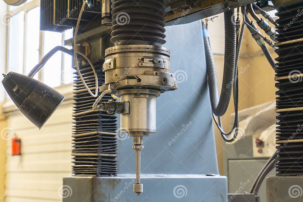 Abrasive Grinding Wheel on the Spindle Frame of a Circular Grinding ...