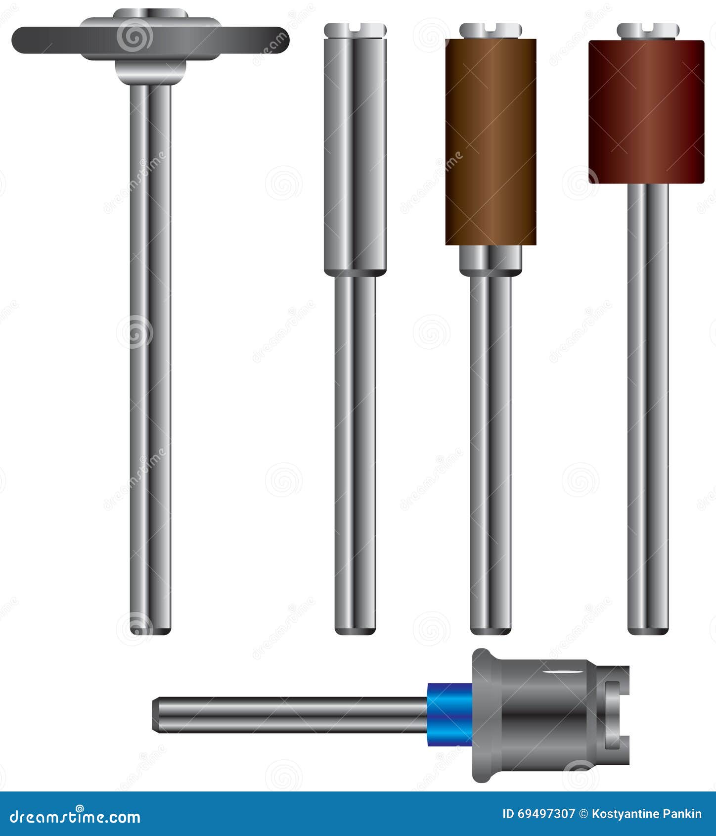 Abrasive Tools And Fasteners Cartoon Vector | CartoonDealer.com #69497307