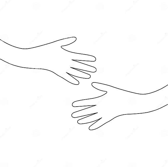 Abrazar Manos Dibujadas a Mano Ilustrado Sobre Fondo Blanco Ayudando El ... Abrazar Manos Dibujadas a Mano Ilustrado Sobre Fondo Blanco Ayudando El ...